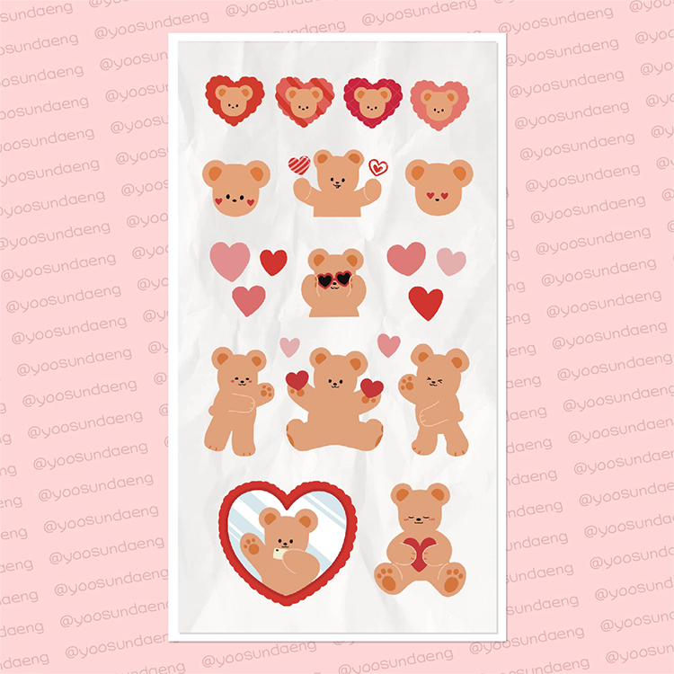 [Heart sticker] Daily sticker | Webudding