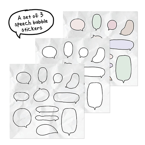 [Speech bubble] Daily sticker | Webudding