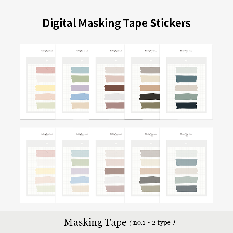 Masking Tape Stickers(No.1) | Webudding
