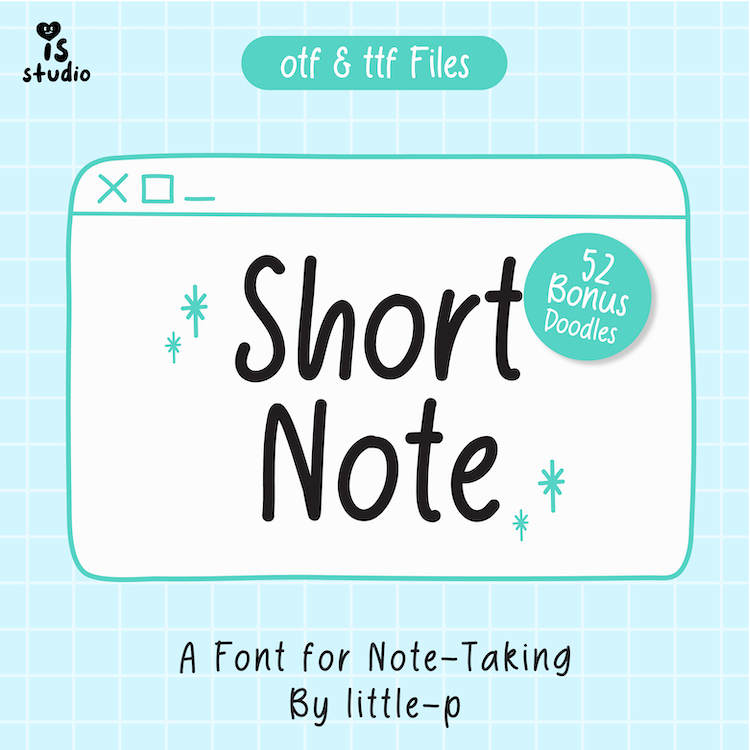Short Note Font | Webudding