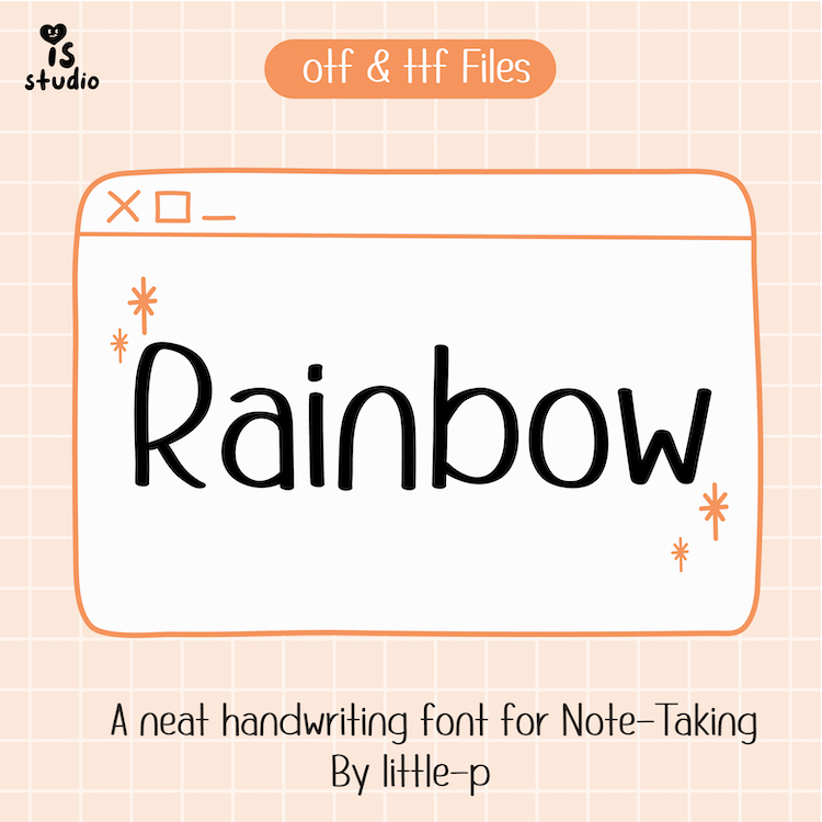 Rainbow Font | Webudding