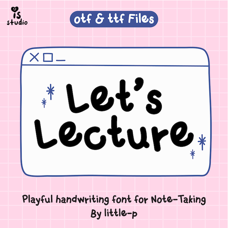 Let's Lecture Font | Webudding