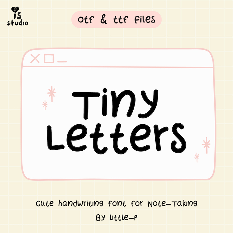 Tiny Letters Font | Webudding