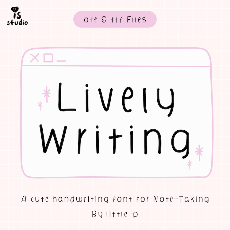 Lively Writing Font | Webudding