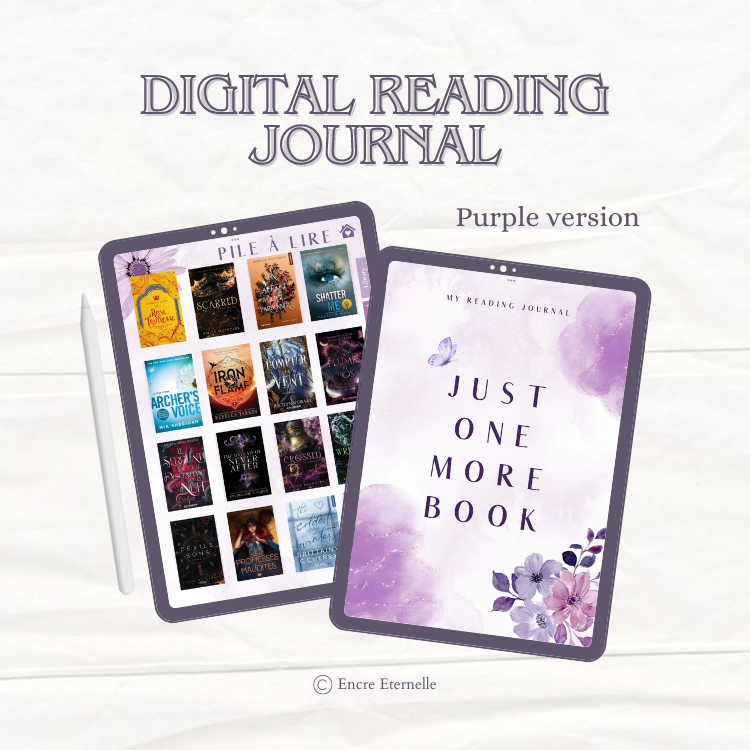 GoodNotes Digital Reading Journal Purple Ver. | Webudding