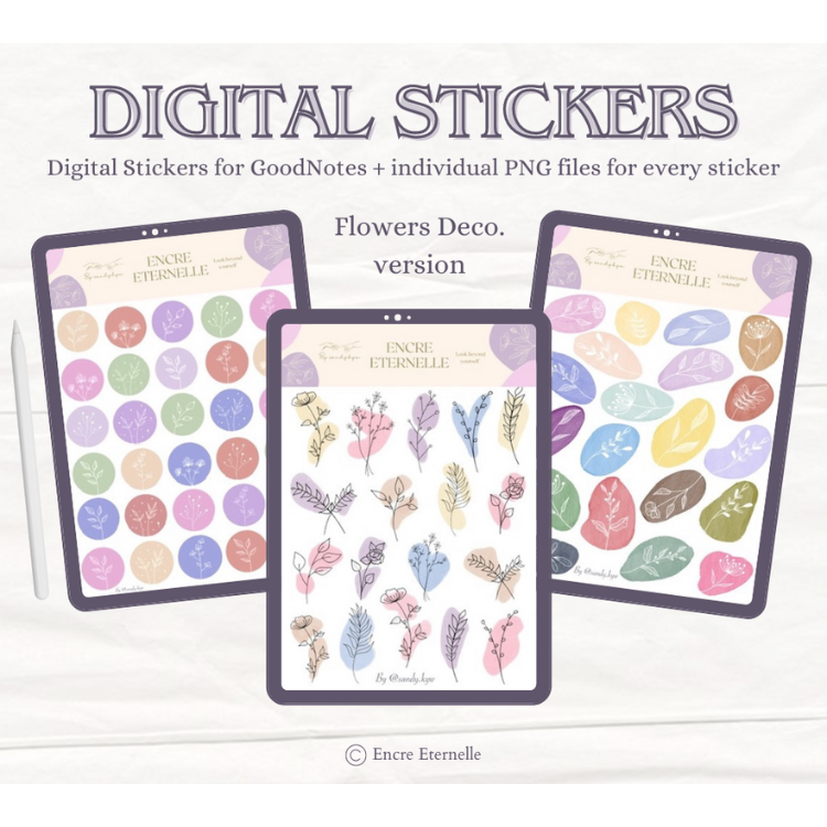 Flowers Deco PNG stickers | Webudding