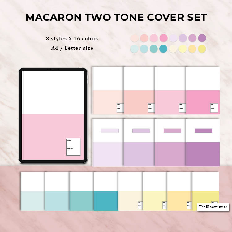 Macaron Color Two Tone Cover Set | Webudding