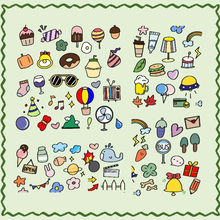 DECO STICKER 2SET | Webudding