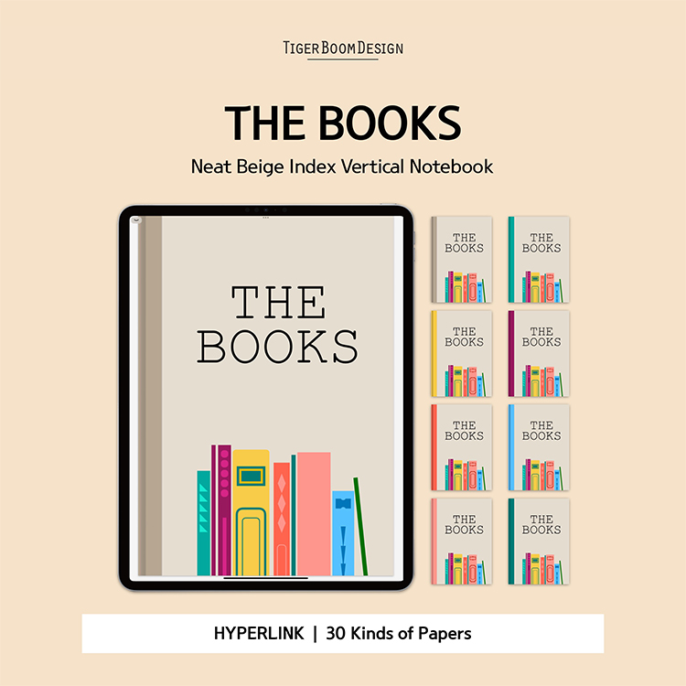 Neat the book beige index vertical notebook | Webudding