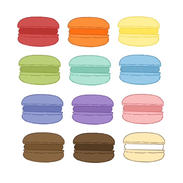 macaron sticker | Webudding
