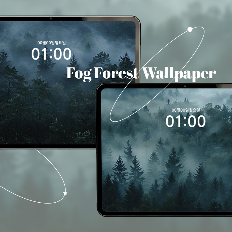 2 dark forest foggy landscape wallpapers | Webudding