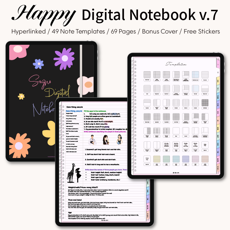 Happy Digital Notebook v.7 | Webudding