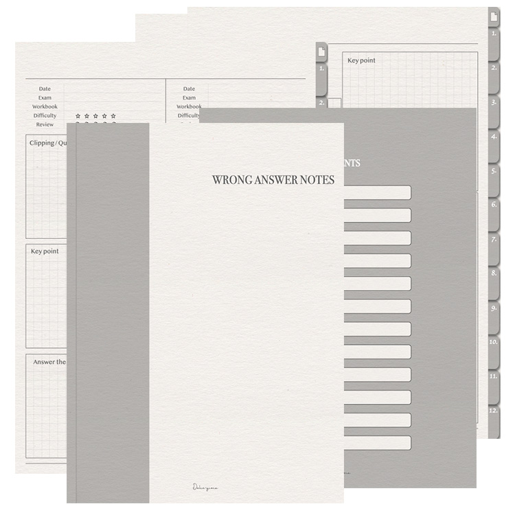 Incorrect answer note (Gray) | Webudding