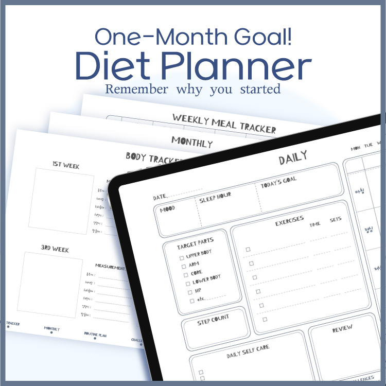 Monthly Goal! Diet Planner | Webudding
