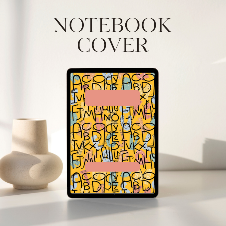 Abc Pattern Notebook Cover | Webudding