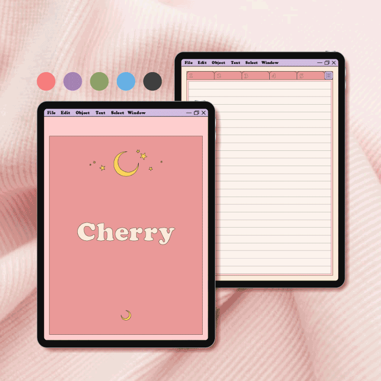 Color vibes note SET (5colors) | Webudding