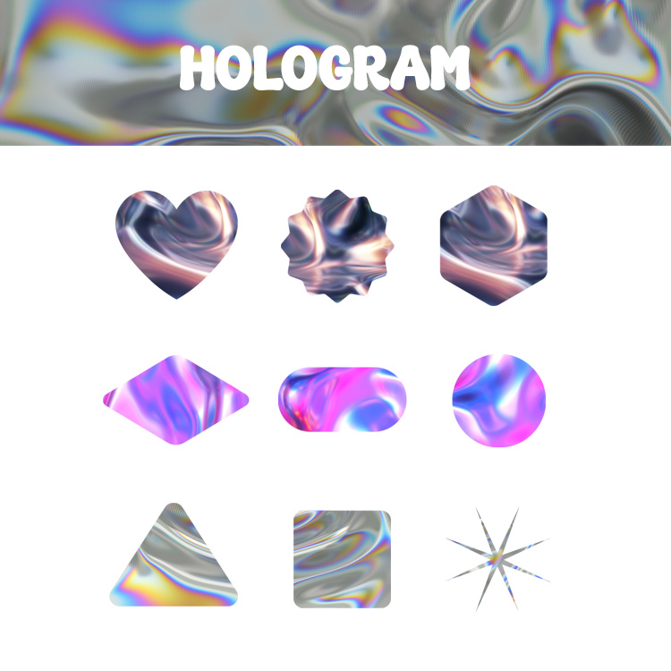 holographic sticker | Webudding