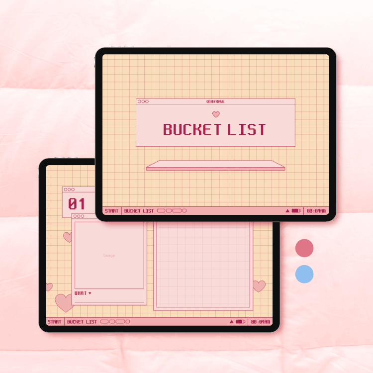 Kitsch Vibes bucketlist | hyperlinked | Webudding