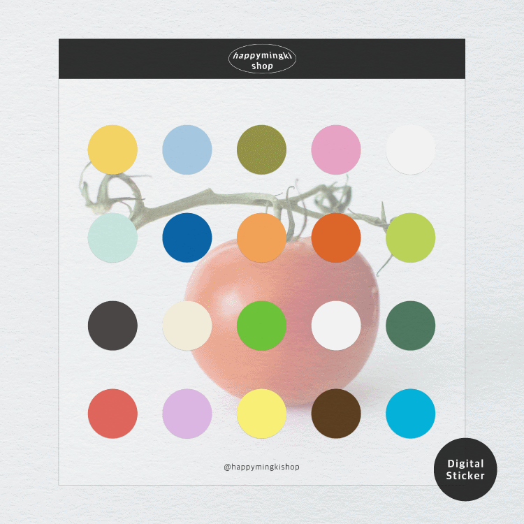 Circle sticker | Webudding