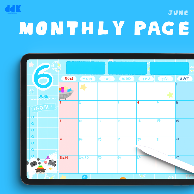 MONTHLY PAGE (JUN) | Webudding