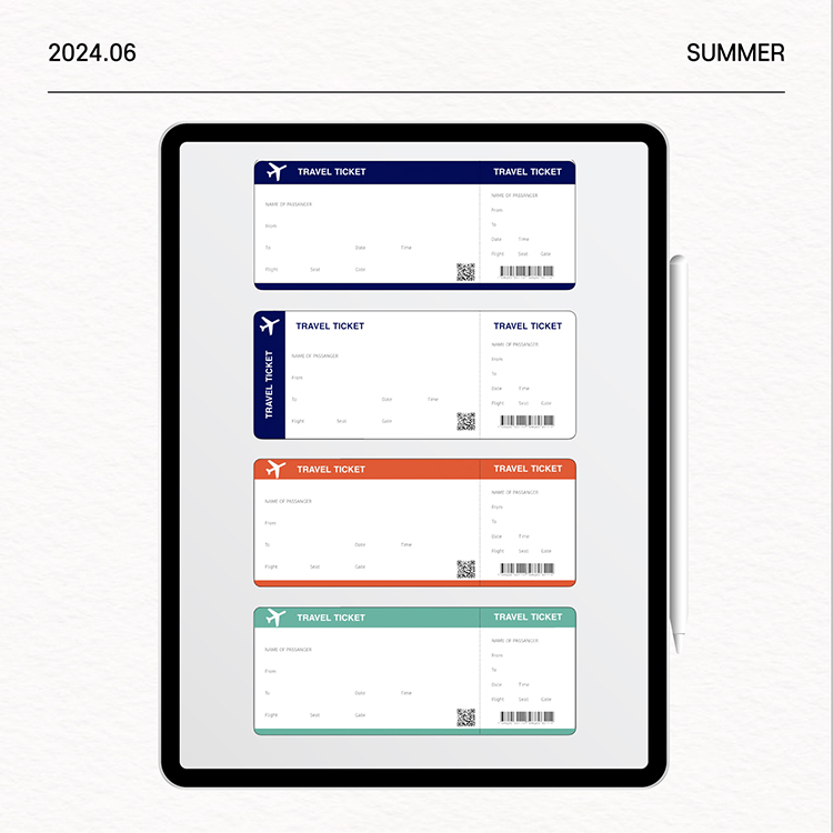 Airplane ticket. Good note sticker | Webudding