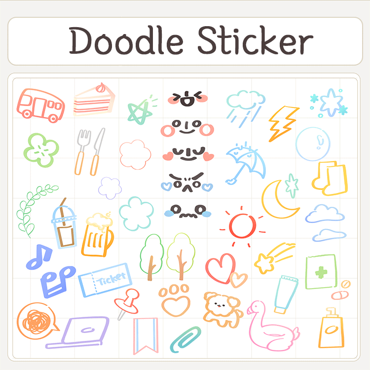 doodle sticker | Webudding