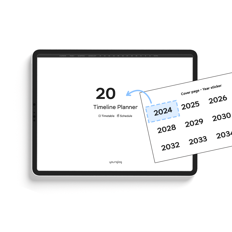 Undated Timeline Planner (Timetable) | Webudding