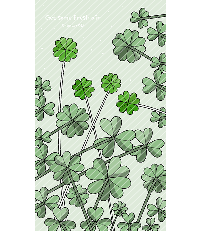 [phone wallpaper] clover | Webudding