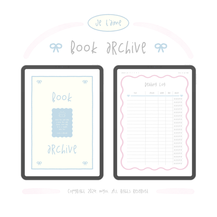 Je T'aime Book Archive - Reading Journal | Webudding