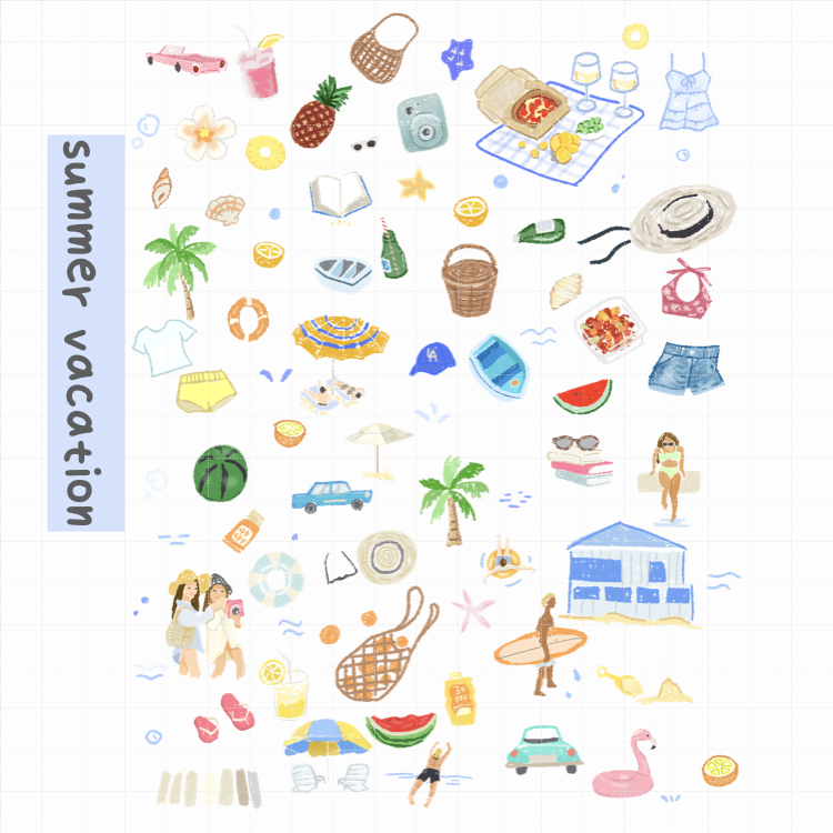Summer Vacation sticker | Webudding