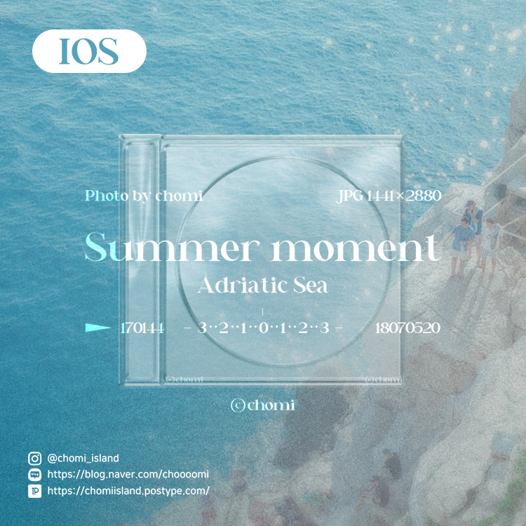 ios │ CHOMI Summer Moment Kakao Talk Theme | Webudding
