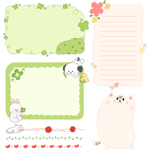 four leaf clover notepad | Webudding