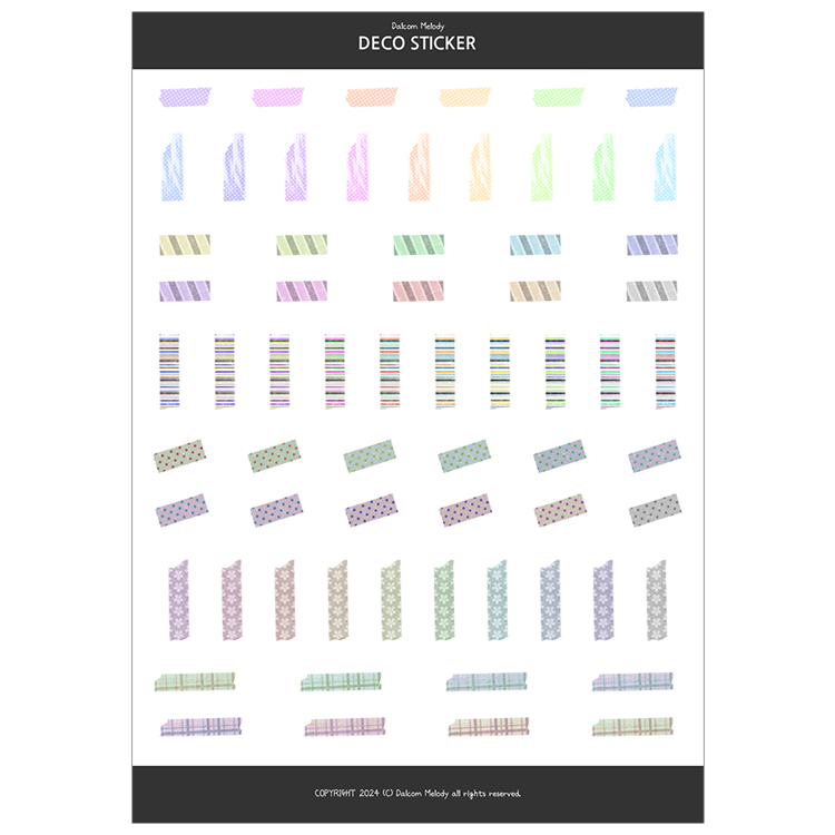 Dalcom Melody Sticker Set 002 | Webudding