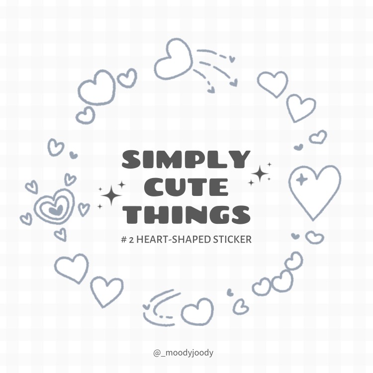 Simply Cute Things #2 Heart-Shaped Stickers | Webudding