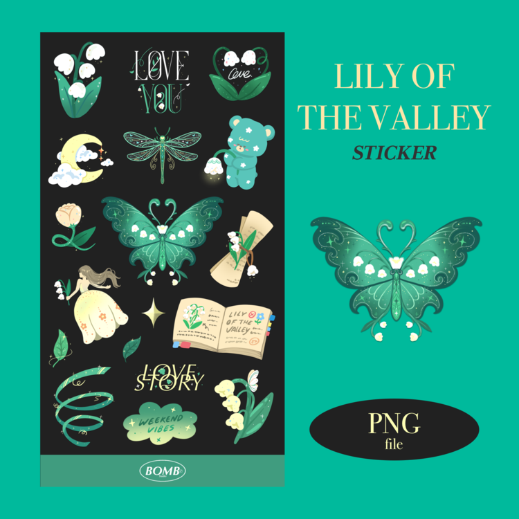 Lily of the valley Sticker | Webudding