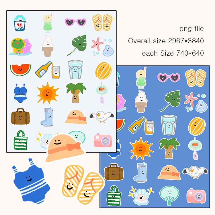 summer sticker | Webudding