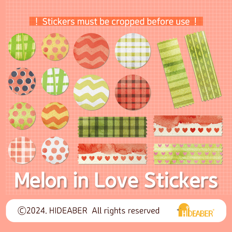 Melon in Love Stickers | Webudding
