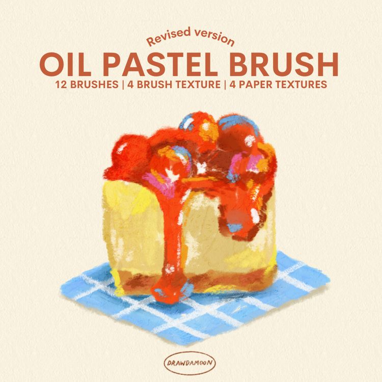Oil pastel brush for Procreate by Drawdamoon | Webudding