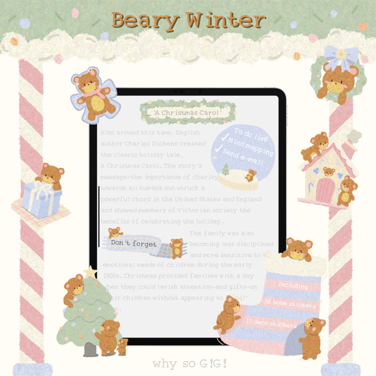 Beary Winter (Sticker Set) | Webudding