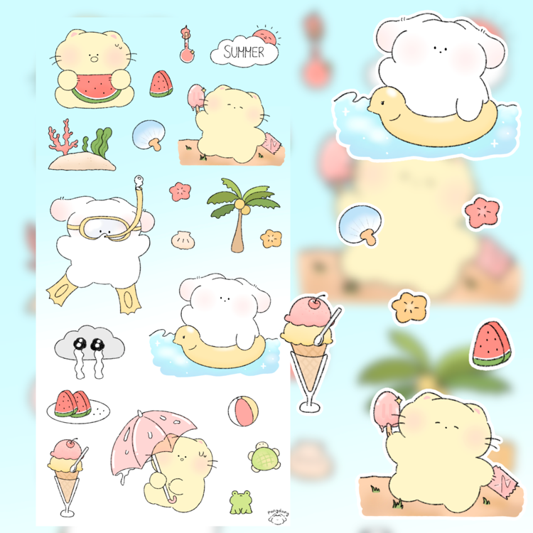 Normal summer story sticker | Webudding