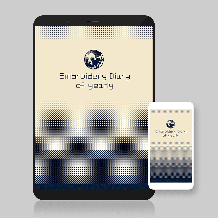 [Pixel] Embroidery Diary Concept Early/Monthly | Webudding