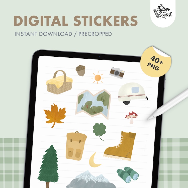 THE BUTTER AND SCOTCH | DIGITAL STICKER (Forest) | Webudding