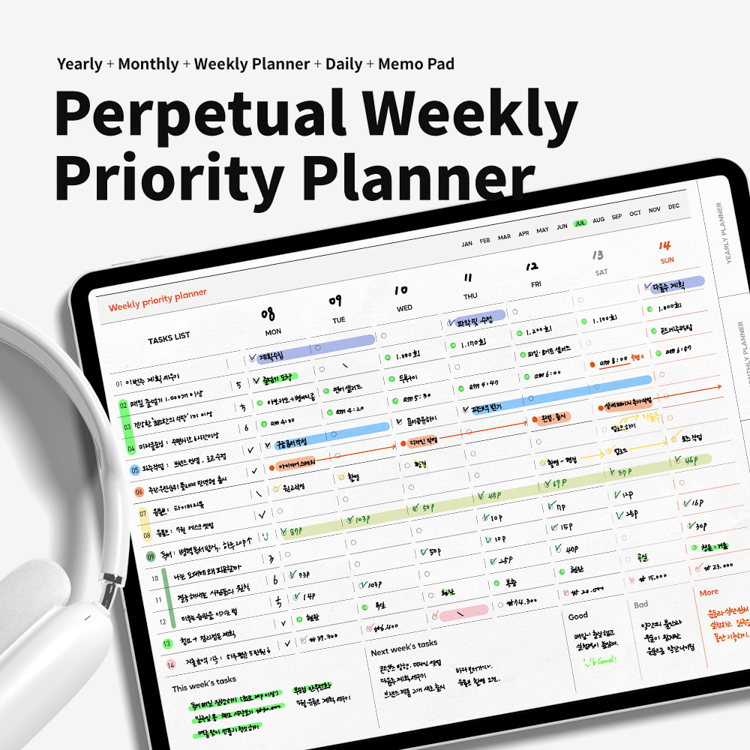 Weekly Priority Planner | Webudding