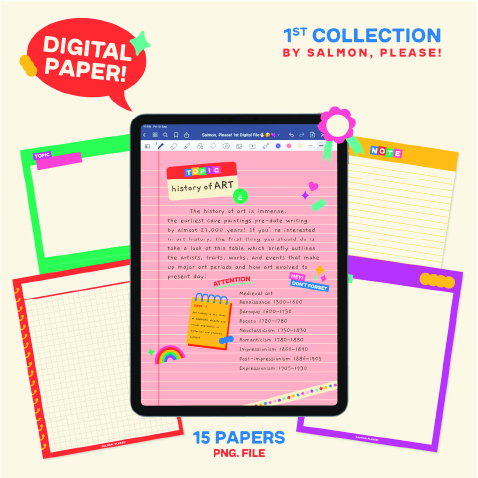 PAPER PACK (vol.1) l SALMON, PLEASE! | Webudding