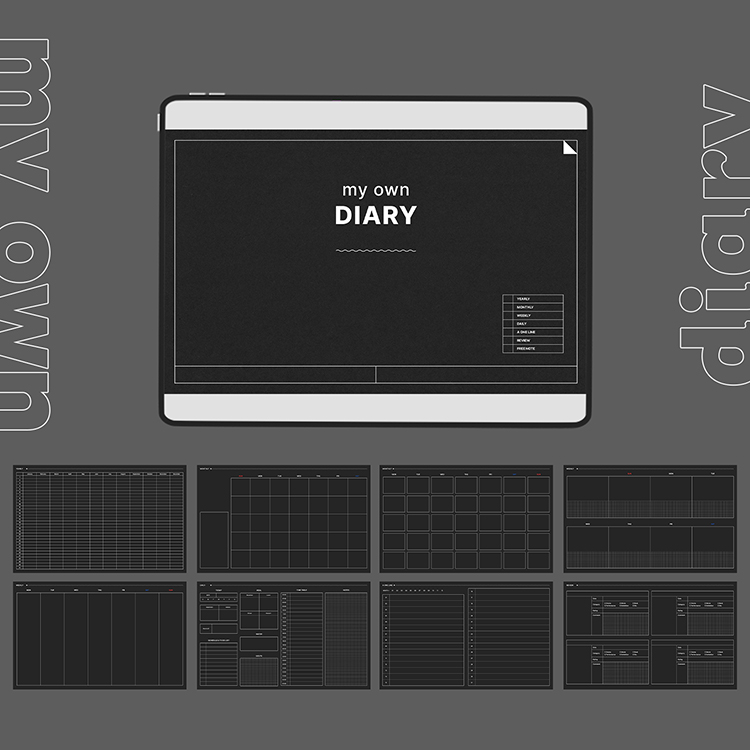 my own diary(dark) | Webudding