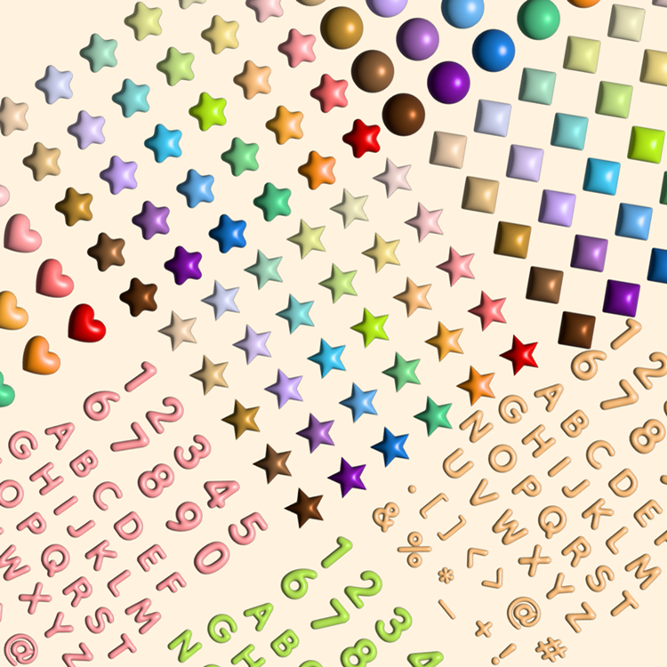 11 types of 3D stickers | Webudding