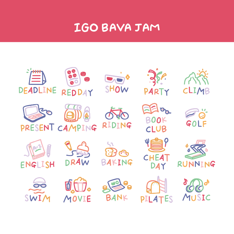 IGOBAVAJAM life-style sticker III | Webudding