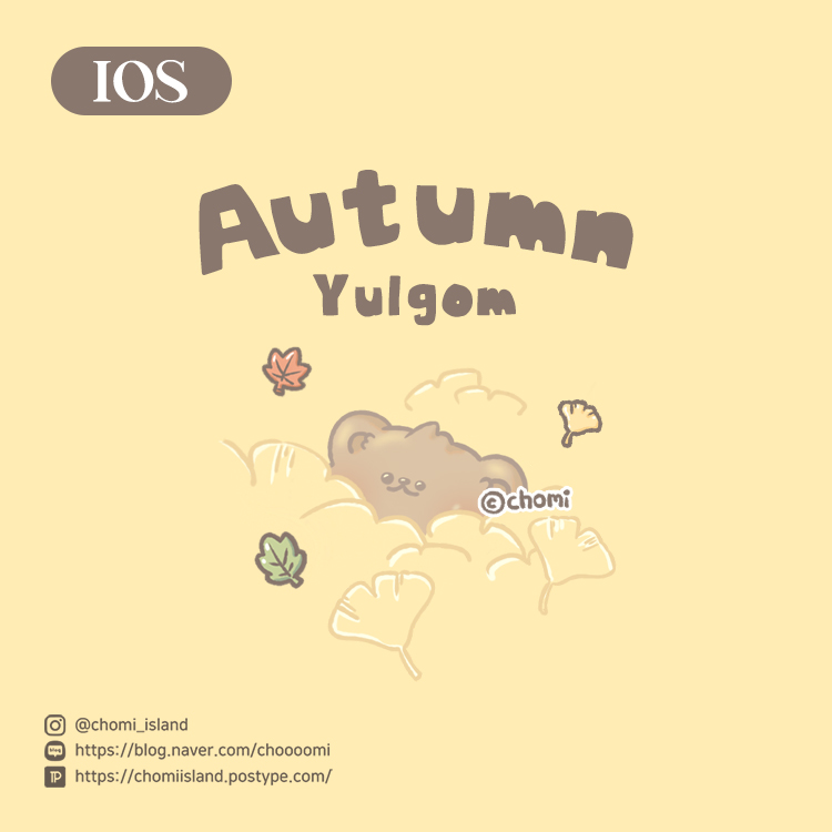 ios │ CHOMI Autumn Yulgom Kakao Talk Theme | Webudding