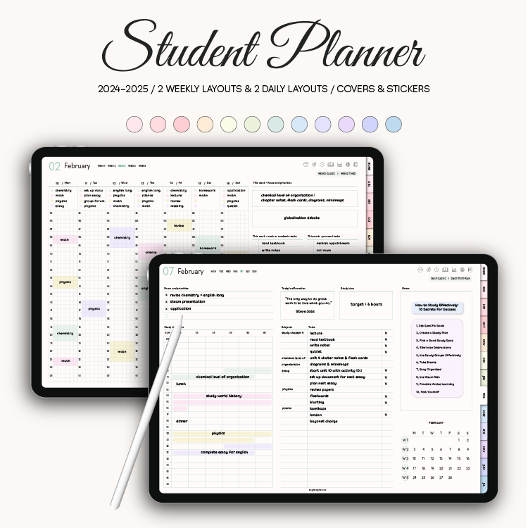 2024-2025 Dated Study Planner v.5 | Webudding