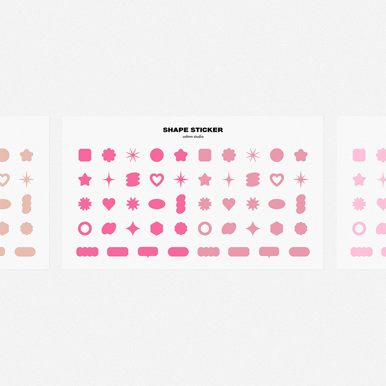 shape sticker (ver.2) | Webudding